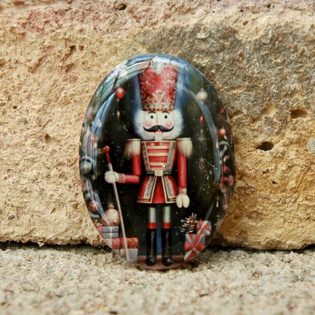 Nutcracker Polymer Clay and Resin Image Transfer Cabochon Cabochon for ...