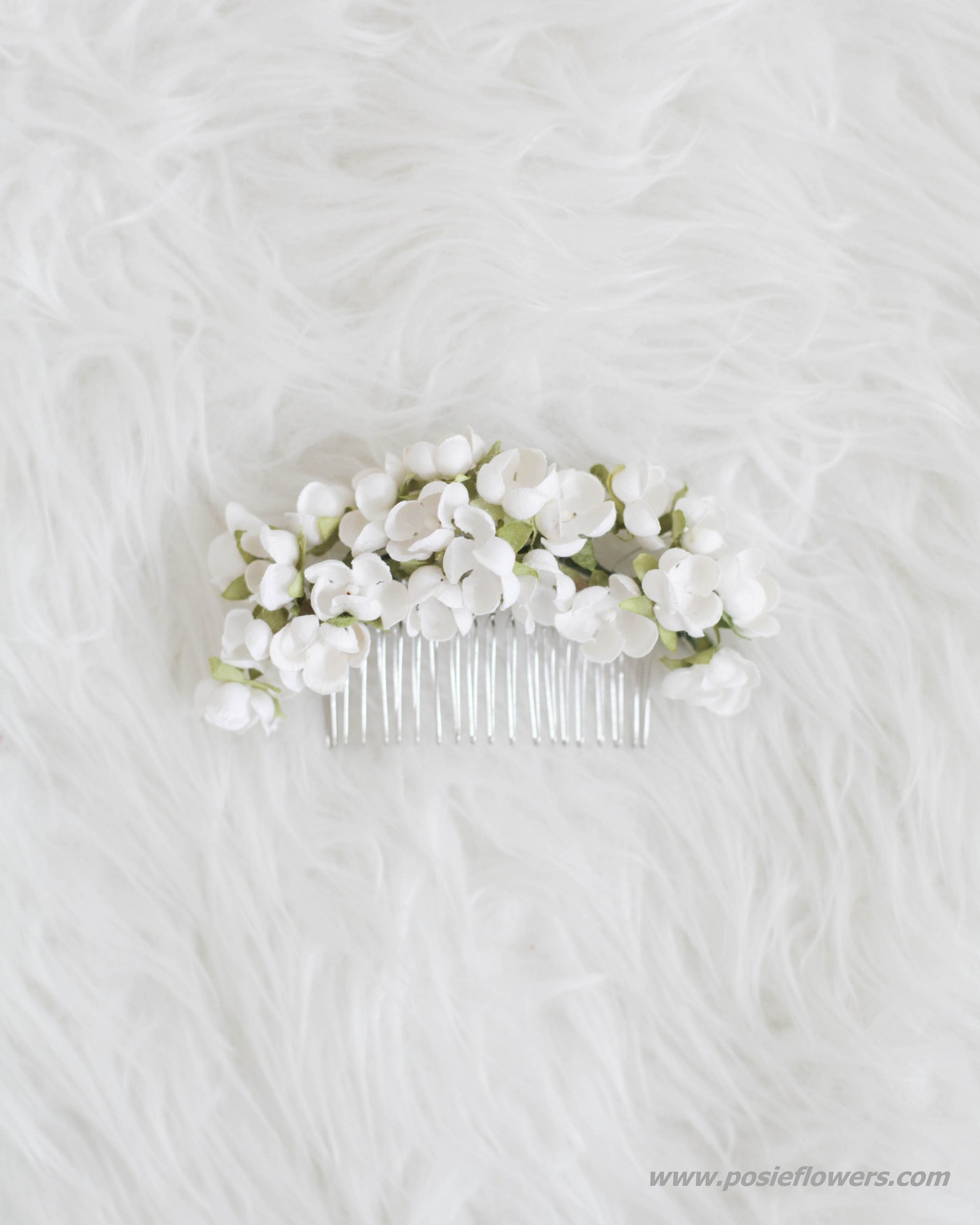 Paper Flower Hair Comb Hair Floral Comb Wedding Hair Comb - Etsy