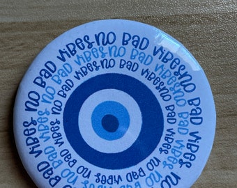 1 Evil Eye Button OR Magnet - Etsy