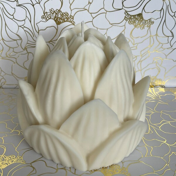 Lotus Pillar Candle Holder - Etsy