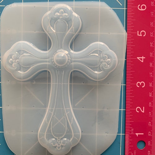 Cross Crucifix With Raised Inner Cross in the Center Mold - Etsy