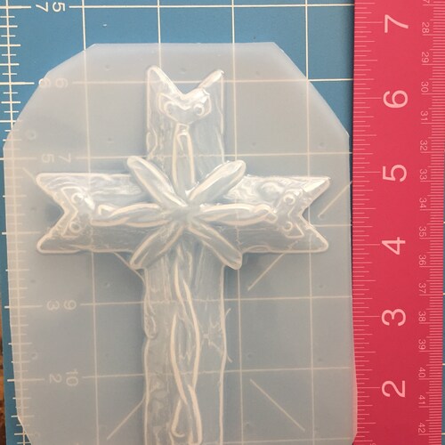 Cross Crucifix With Raised Inner Cross in the Center Mold - Etsy