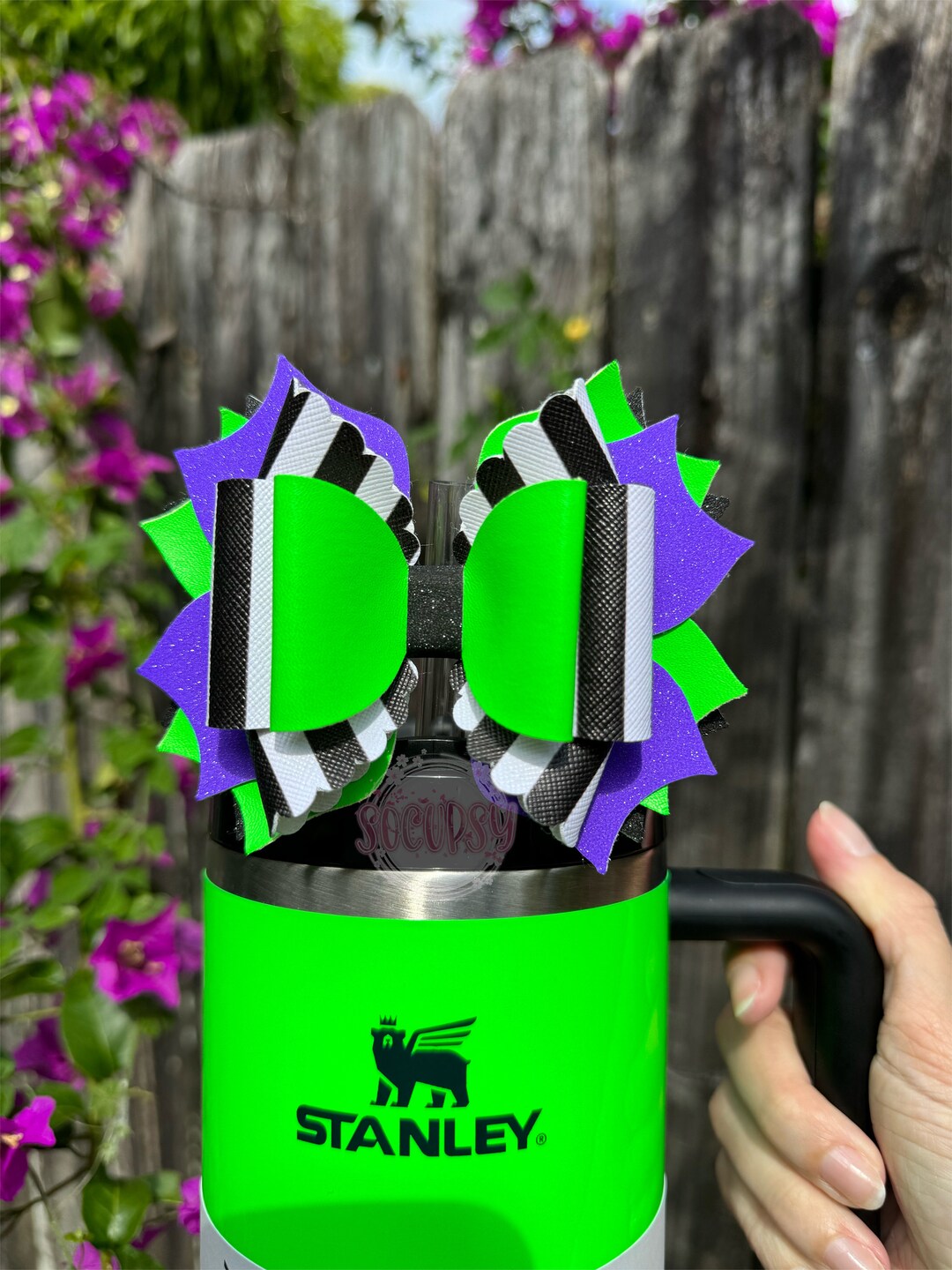 The Juice is Loose Bow Straw Topper - Etsy