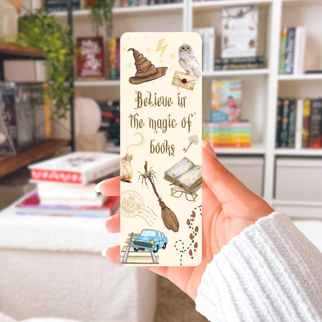 Wizard Bookmark: Magic School Bookmark,book Club Gift, Bookish Finds ...