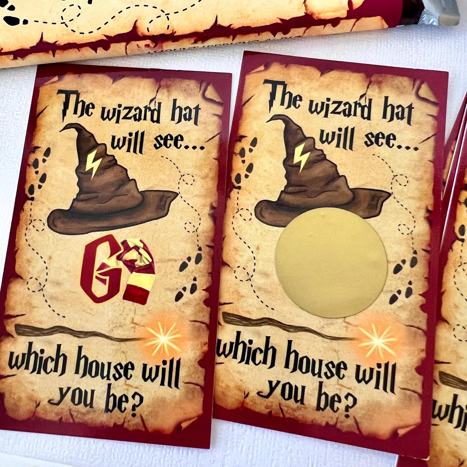 Wizard Scratch-off Game Cards, Bridal Shower Games, Birthday Party ...