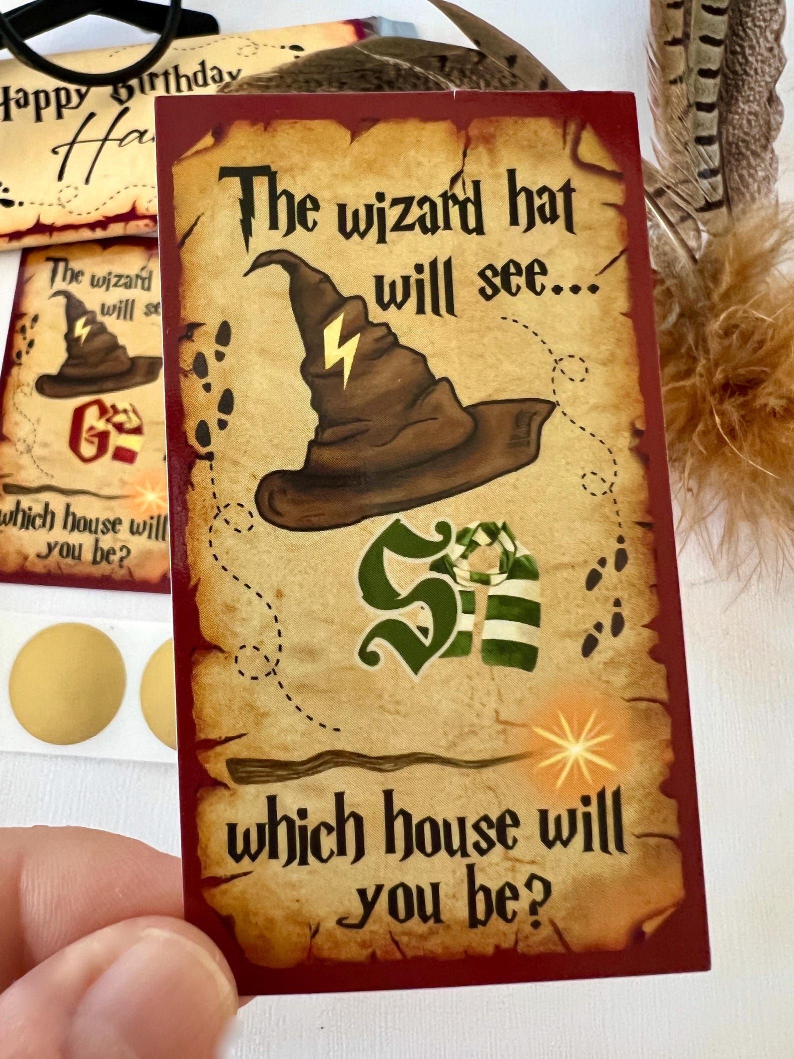Wizard Scratch-off Game Cards, Bridal Shower Games, Birthday Party ...