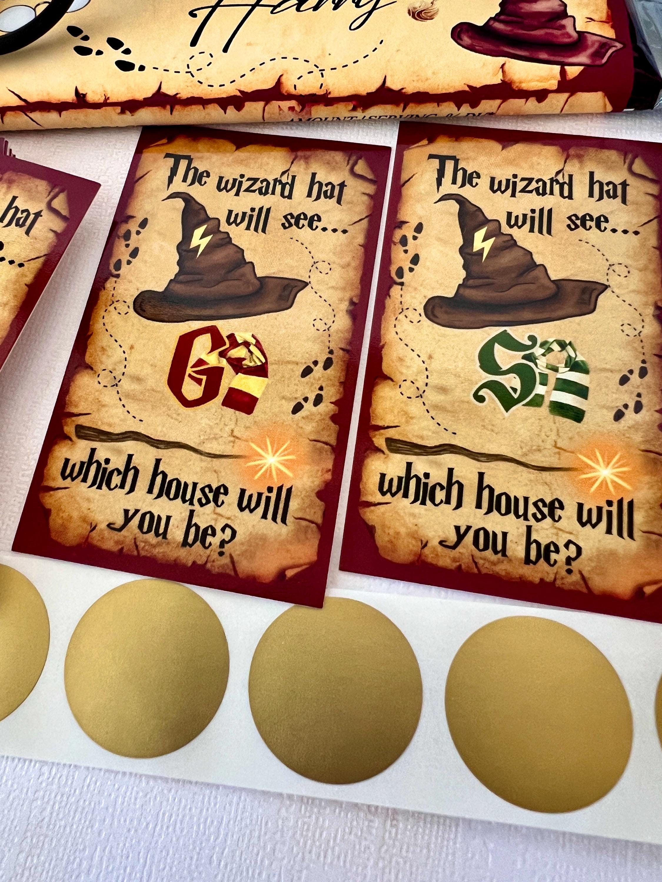 Wizard Scratch-off Game Cards, Bridal Shower Games, Birthday Party ...