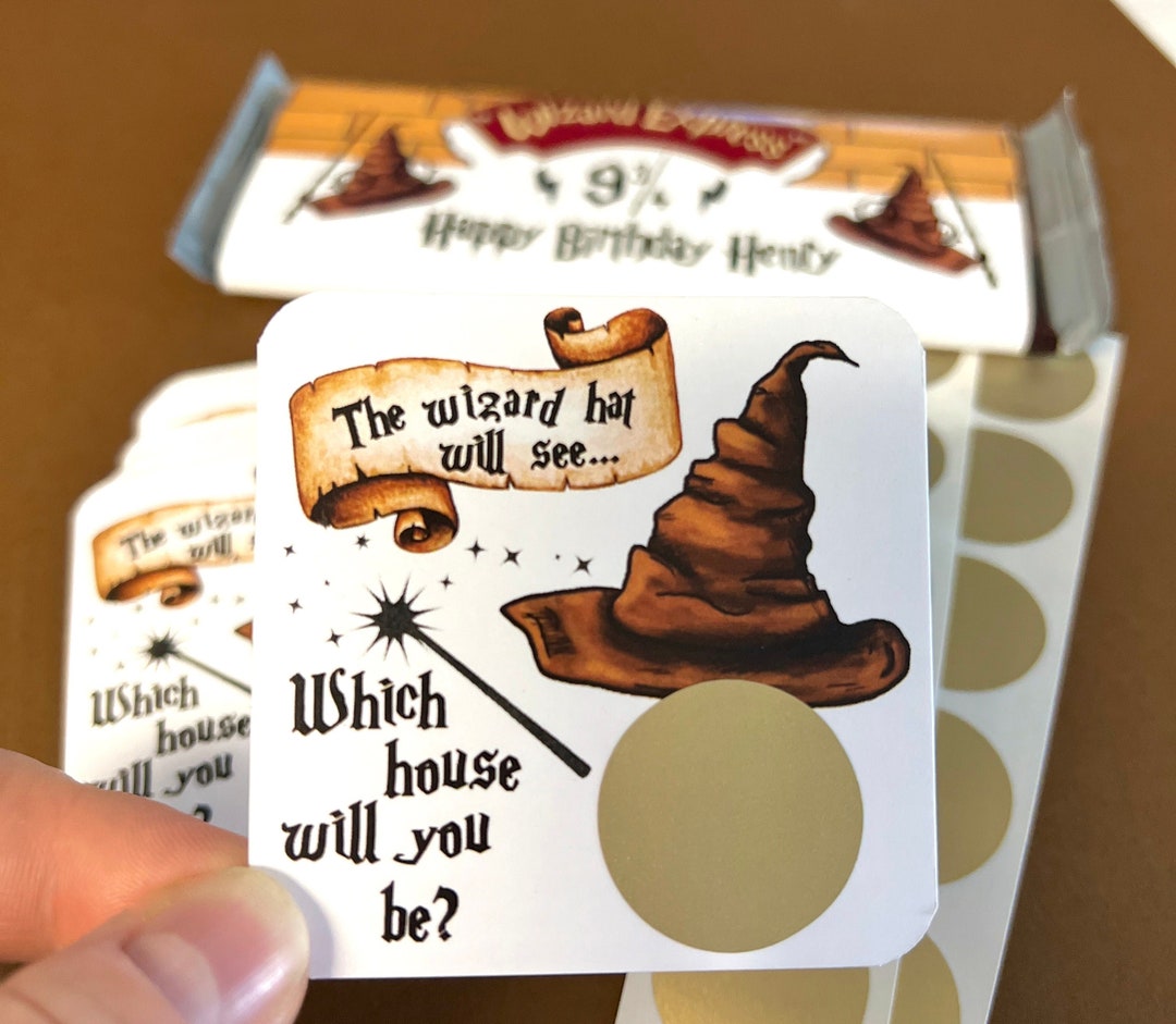 Wizard Scratch-off Game Cards, Bridal Showers, Magic School Birthday ...