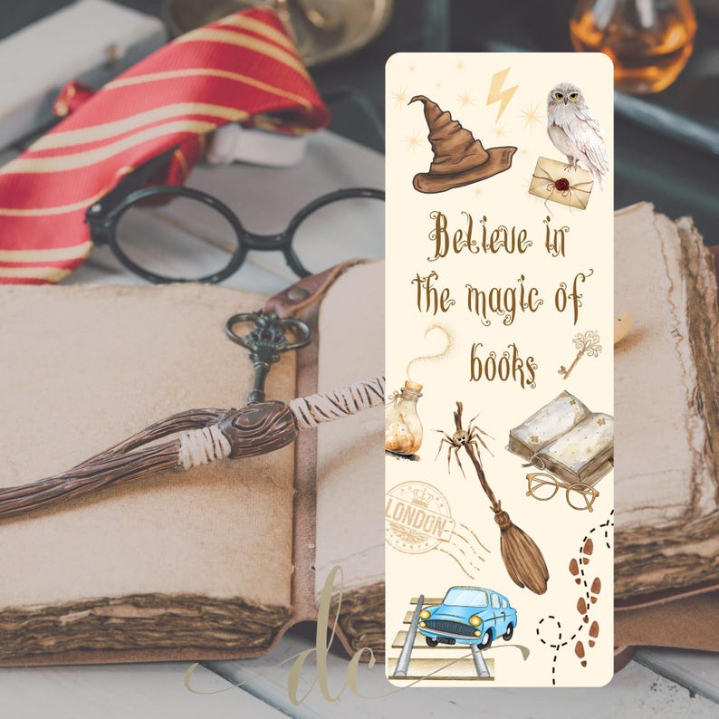 Wizard Bookmark: Magic School Bookmark,book Club Gift, Bookish Finds ...