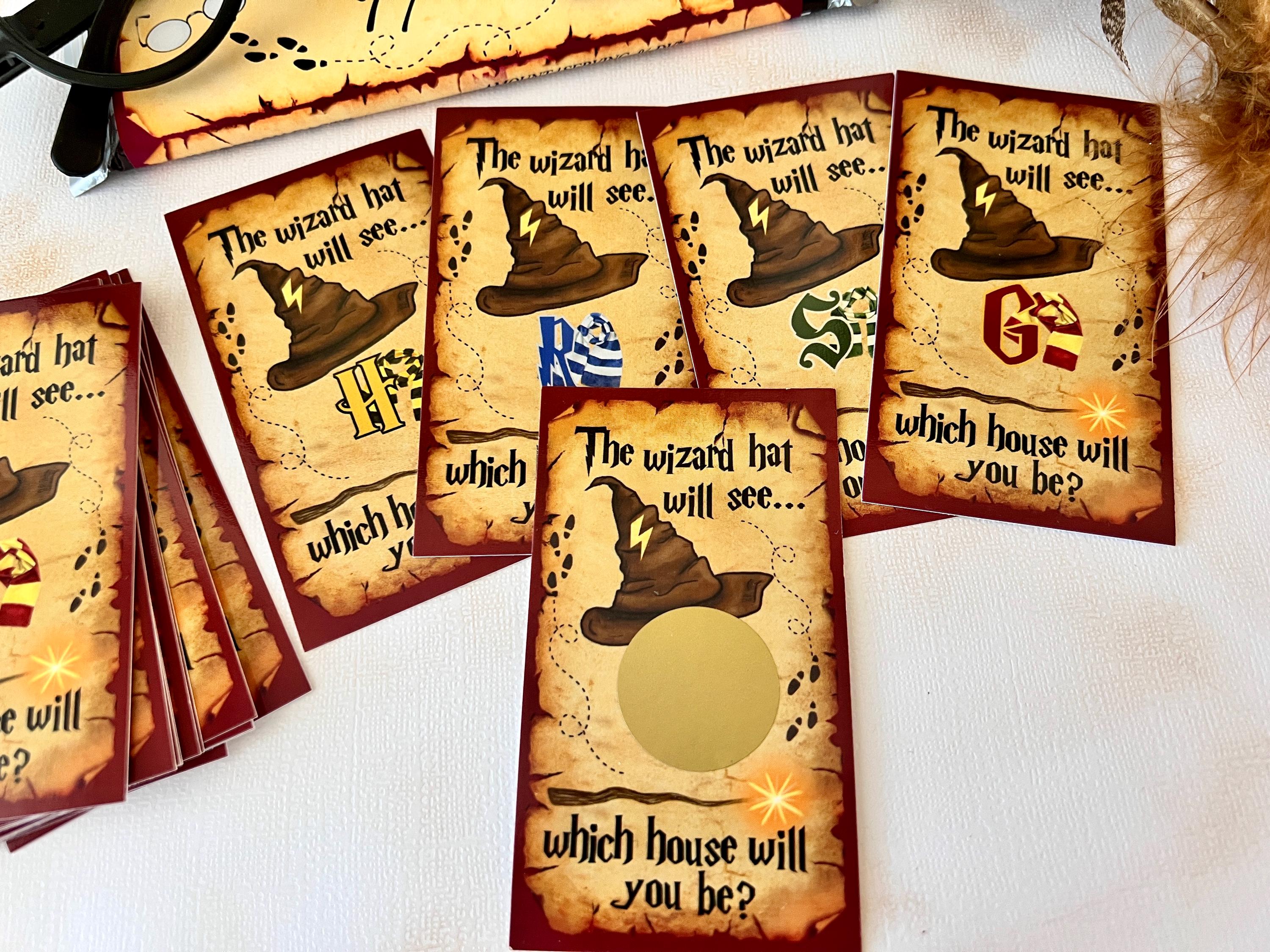 Wizard Scratch-off Game Cards, Bridal Shower Games, Birthday Party ...