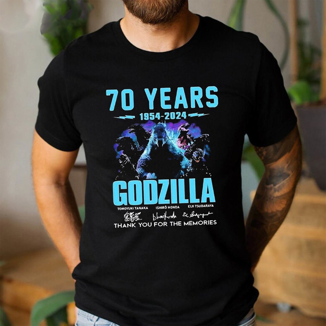 Godzilla Minus One Shirt, 70 Years 1954 2024 Godzilla Crewneck Unisex ...