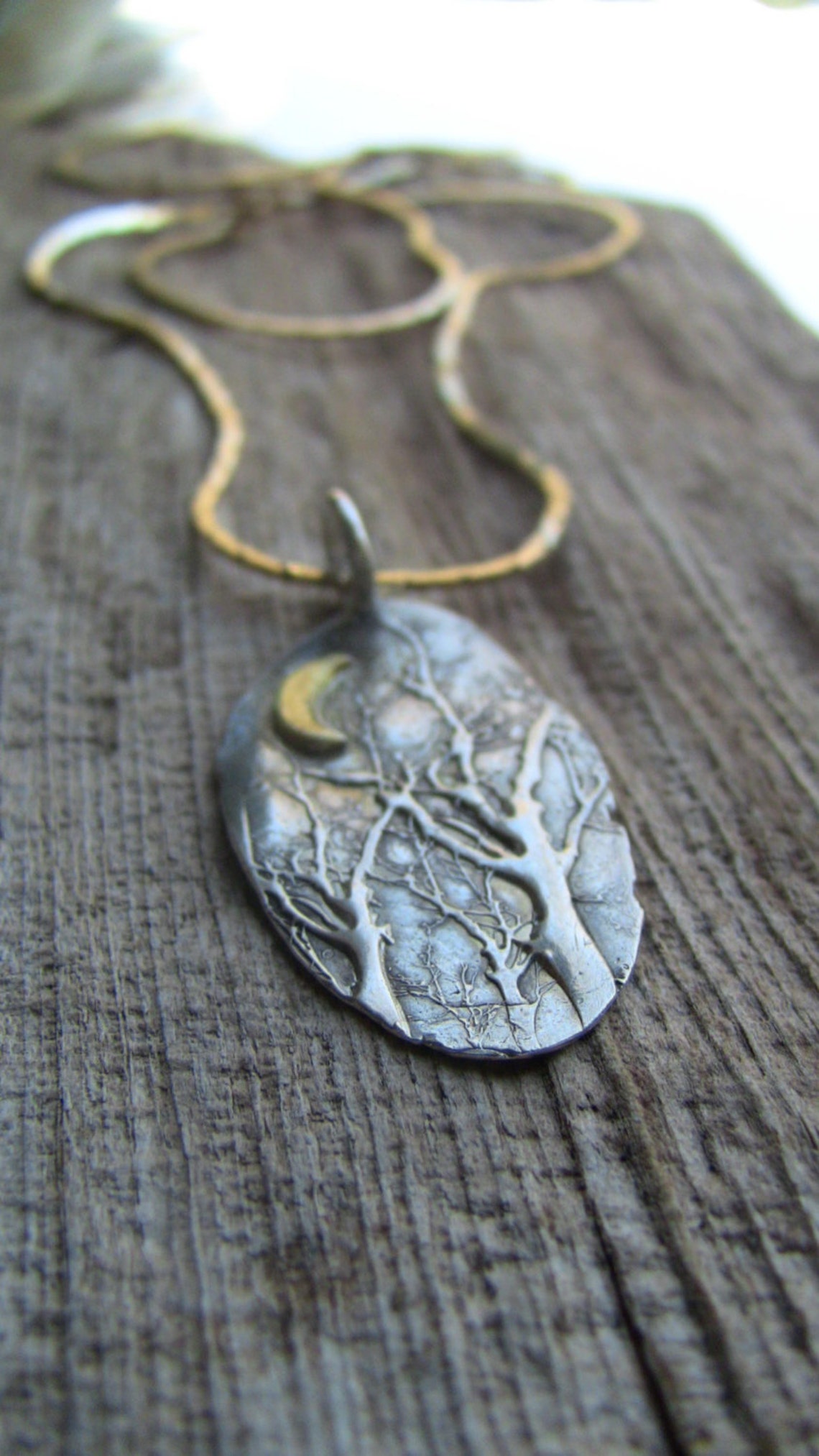 Sterling Silver Forest Pendant Enchanted Forest Jewelry Tree - Etsy