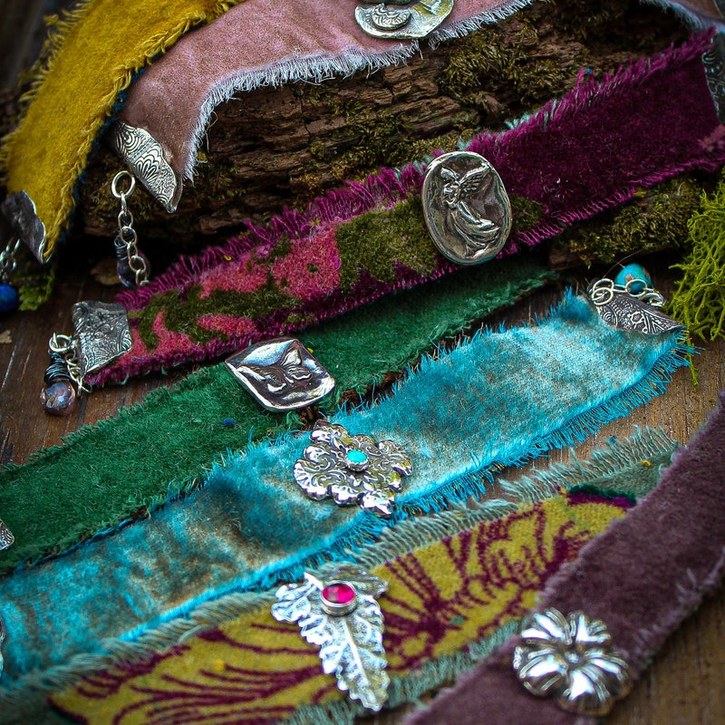 Fabric Bracelets - Etsy