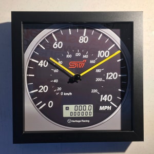 Vintage Subaru WRX Speedometer Wall/shelf Clock - Etsy