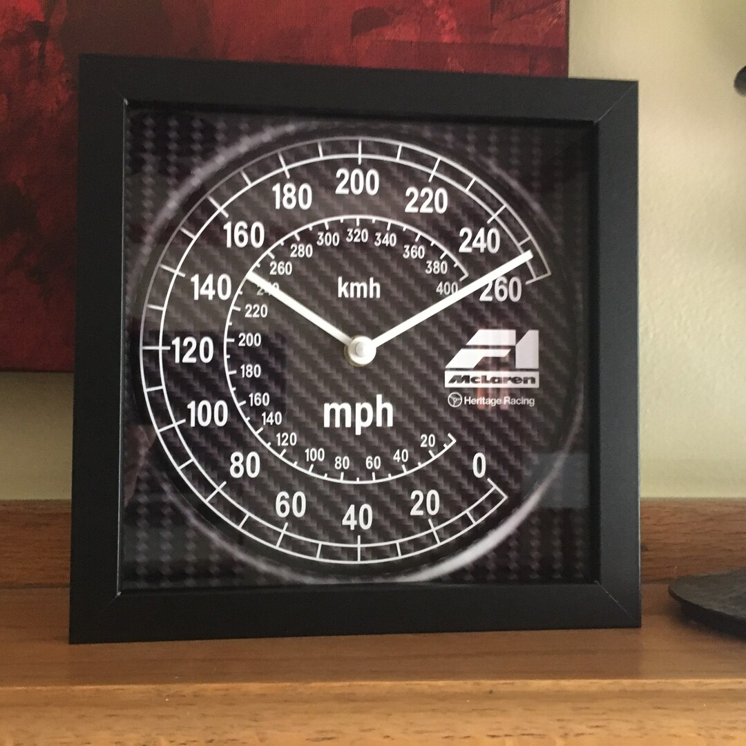 Vintage McLaren F1 Velocímetro Reloj de pared/estante - Etsy España