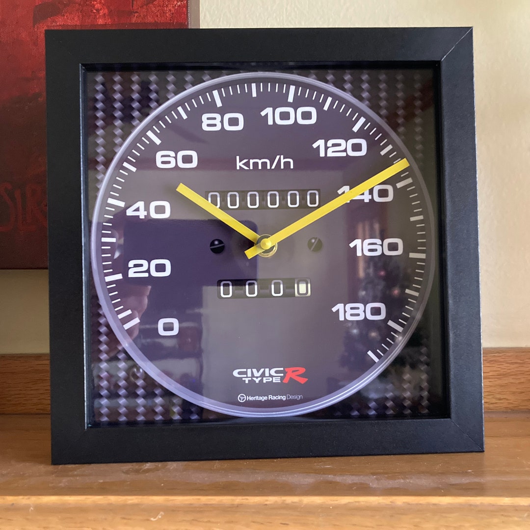 Vintage JDM Honda Civic Type R Speedometer Wall/shelf Clock - Etsy