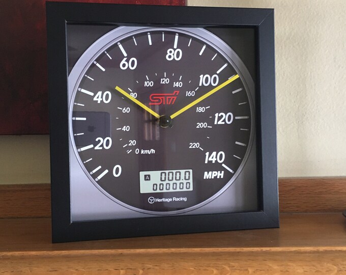 Vintage Subaru WRX Speedometer Wall/shelf Clock - Etsy