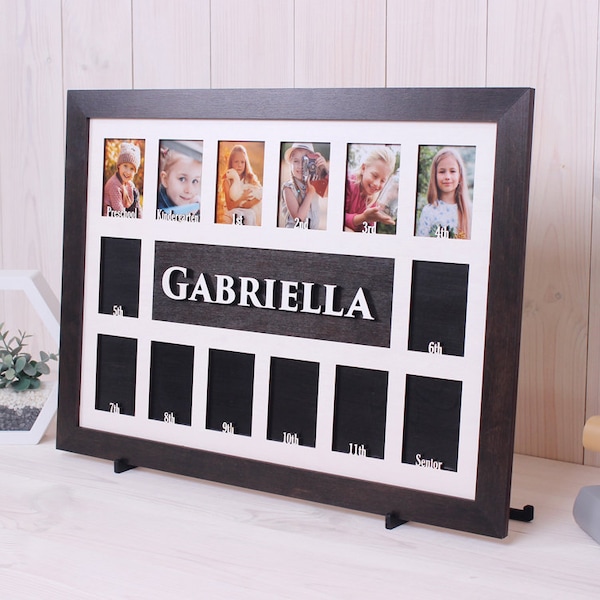 Kindergarten to Senior Year Picture Frame - Etsy