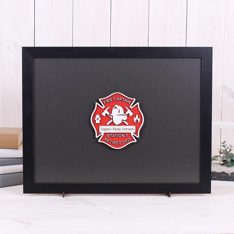 Firefighter Retirement Guest Book Alternative – Personalized Fire ...