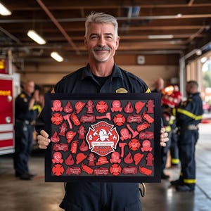 Firefighter Retirement Guest Book Alternative – Personalized Fire ...