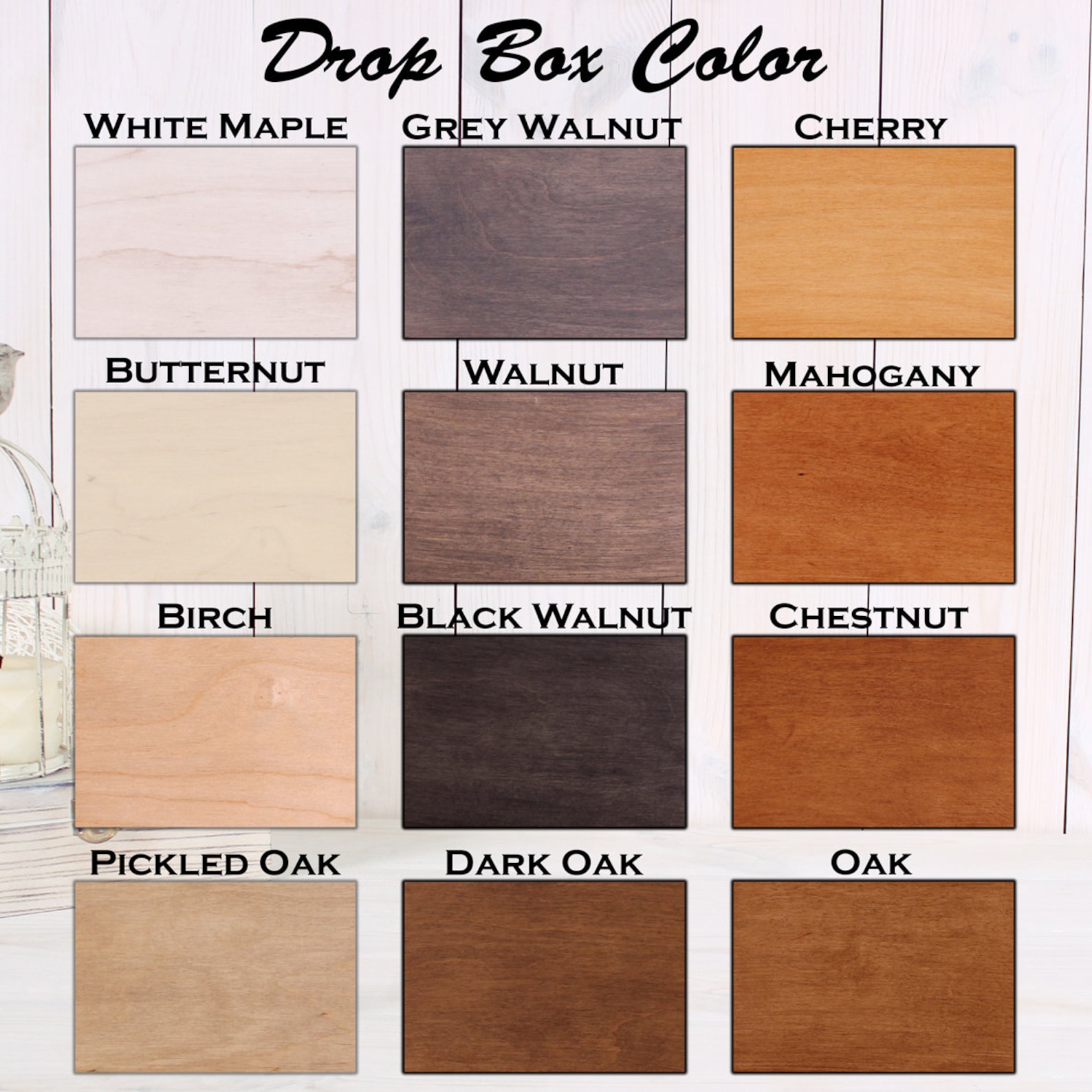 Family Initial Drop Box Wedding Guestbook Alternative | Etsy