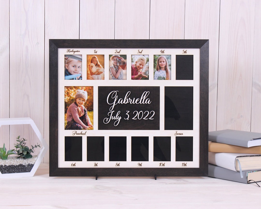 School Years Photo Frame, Preschool to Senior, 14 Openings ...