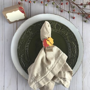 Thanksgiving Napkin Rings Set of 20 Paper Napkin Rings for Thanksgiving ...