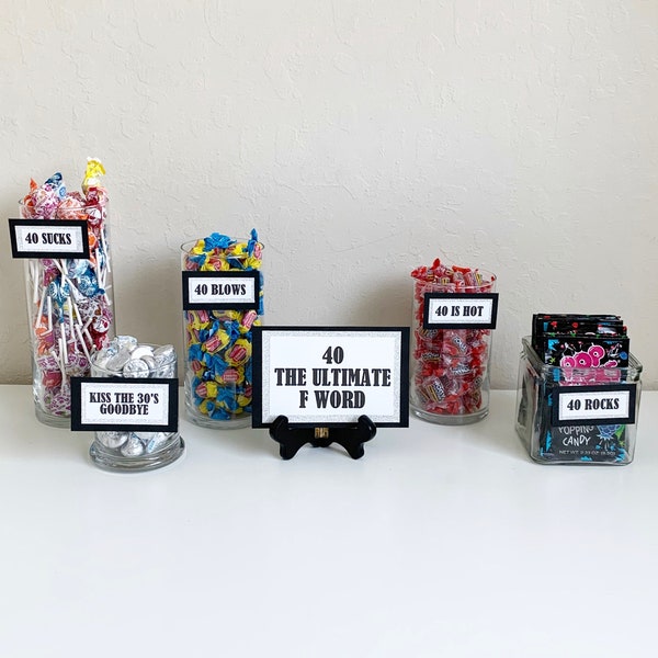 Candy Table Signs - Etsy