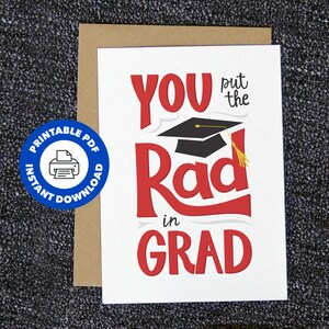 PRINTABLE Graduation Card Funny Card for Graduate Last Minute ...