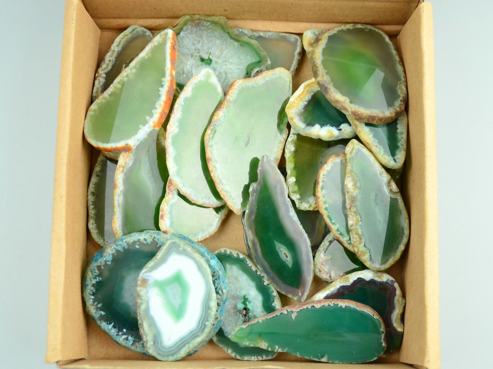 30 Pieces Agate Slices Stone Slab - 2"-3"- for Wedding Name Cards ...
