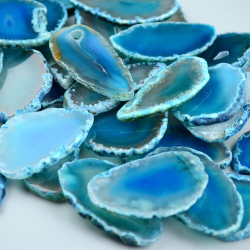 10 Pieces Agate Slices Stone Slab 23 for - Etsy