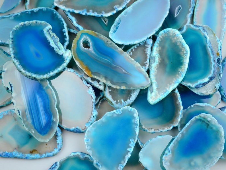 ONE Piece Agate Slices Stone Slab 23 for | Etsy