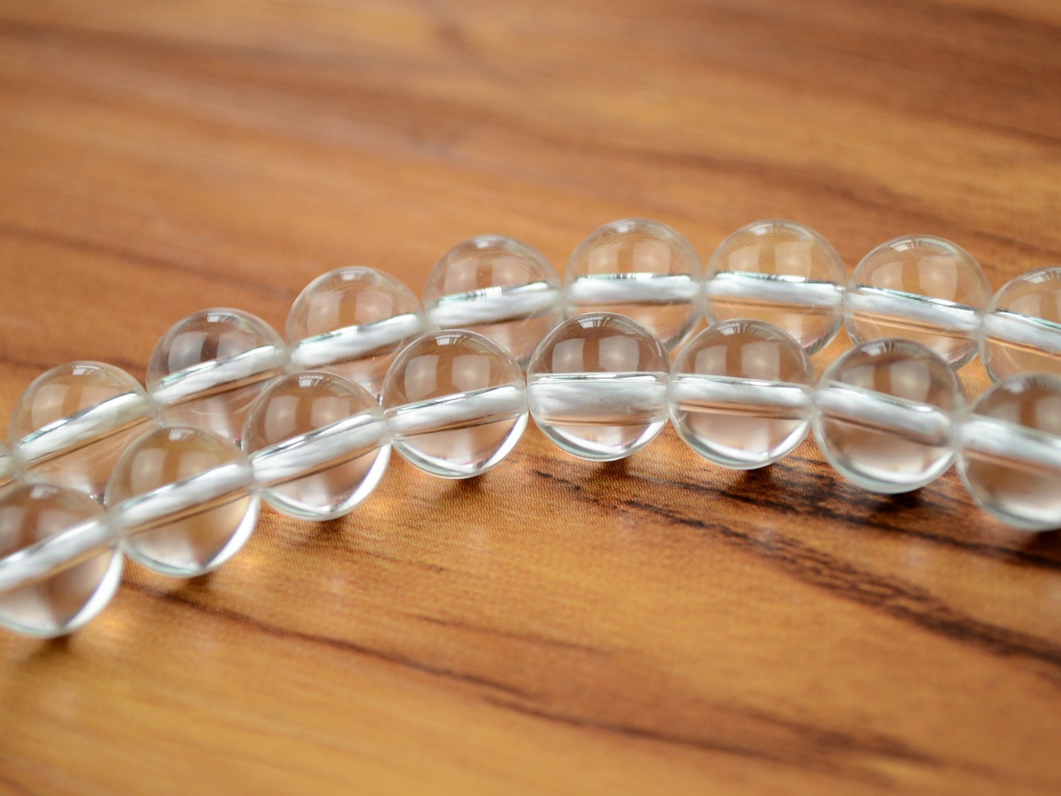 Clear Crystal Quartz Beadsnatural Rock Crystal Quartz Round - Etsy