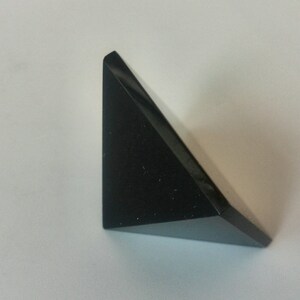 Black Obsidian Healing Pyramid,natural Mineral Crystal Point Triangle ...