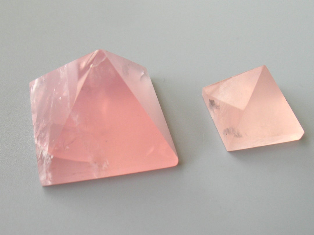 Pink Crystal Pyramid Healing Crystal,rose Crystal Natural Mineral ...