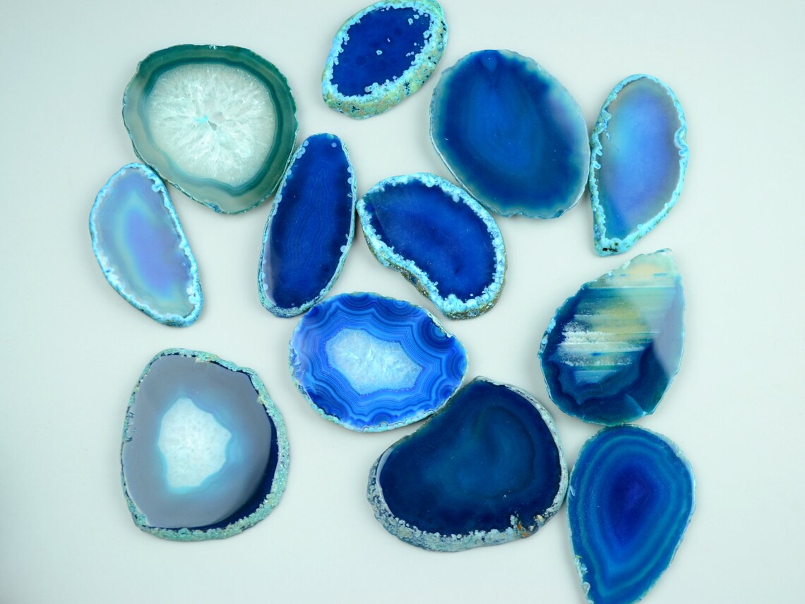 30 Pieces Agate Slices Stone Slab 23 for - Etsy