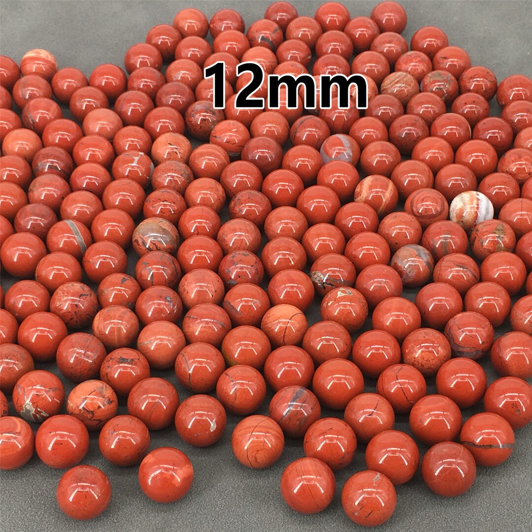 Natural Small Red Jasper Ball No Hole Sphere Gemstone Undrilled Beads ...