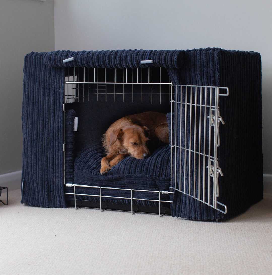 Essentials Plush Crate Set in Navy by Lords & Labradors - Etsy