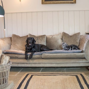 Lords & Labradors Luxury Velvet Dog Sofa Topper Comfy Couch Cover ...