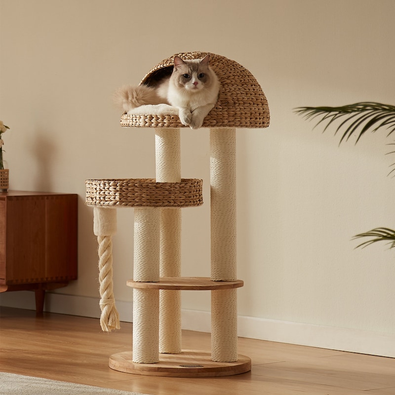 Wooden Tall Cat Tree - Etsy UK