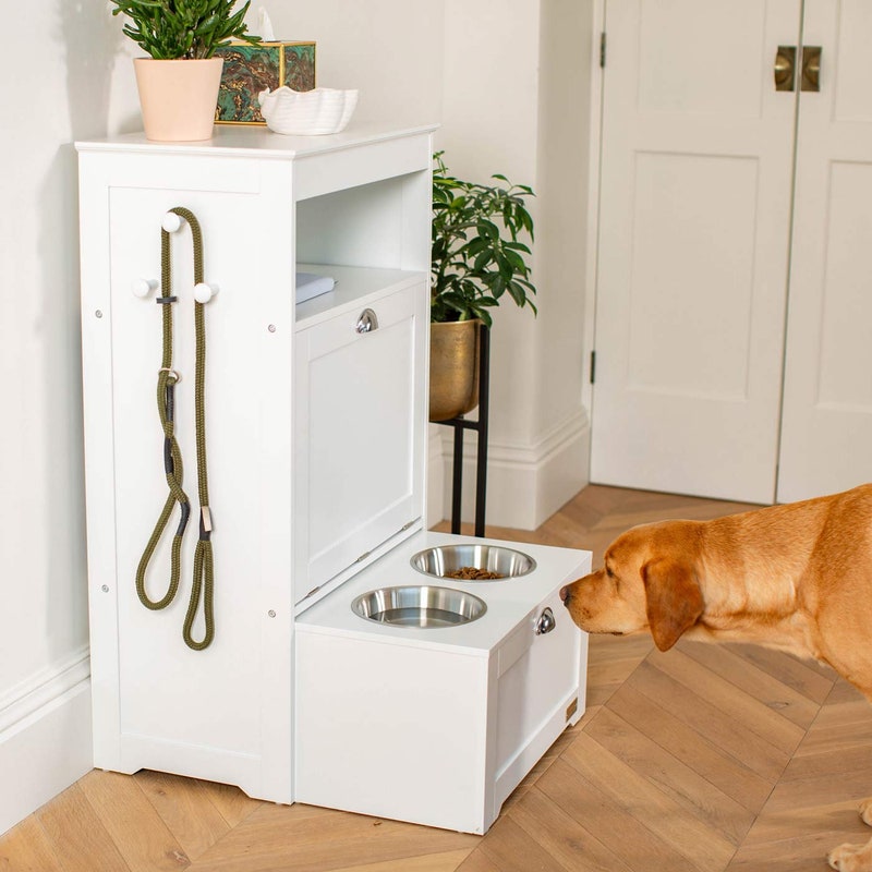 Dog Feeding Station With Storage - Etsy