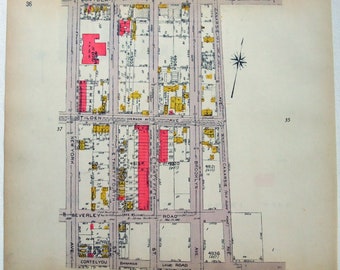 Flatbush Brooklyn Map - Etsy