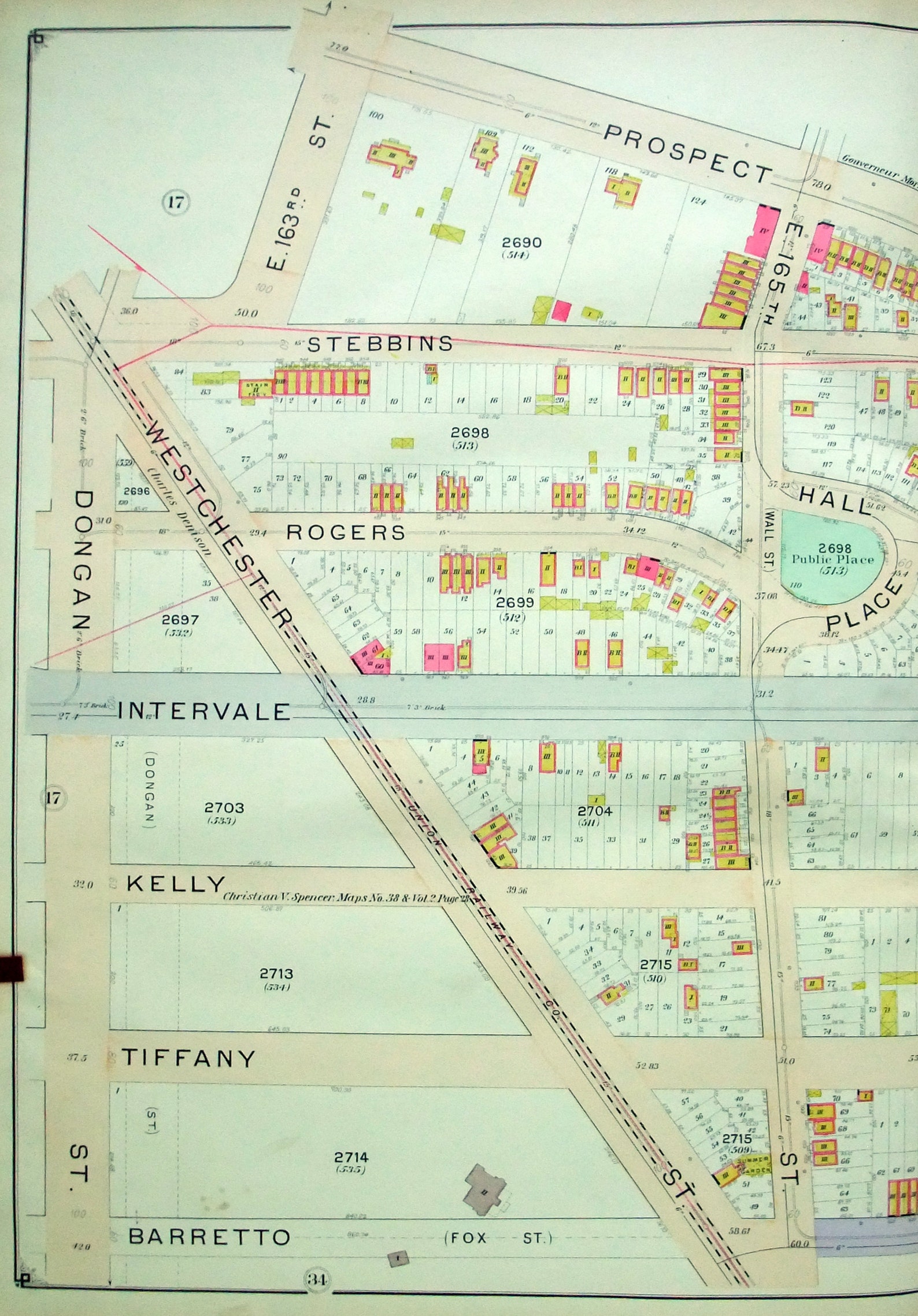 Huge Antique Map of Bronx NY Donegan St to Home From - Etsy