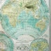 Hemispheres Original 1902 Map by the Century Company. Original Antique ...