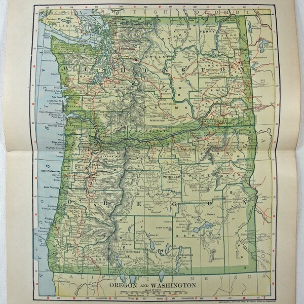 Antique Map of Mead - Etsy