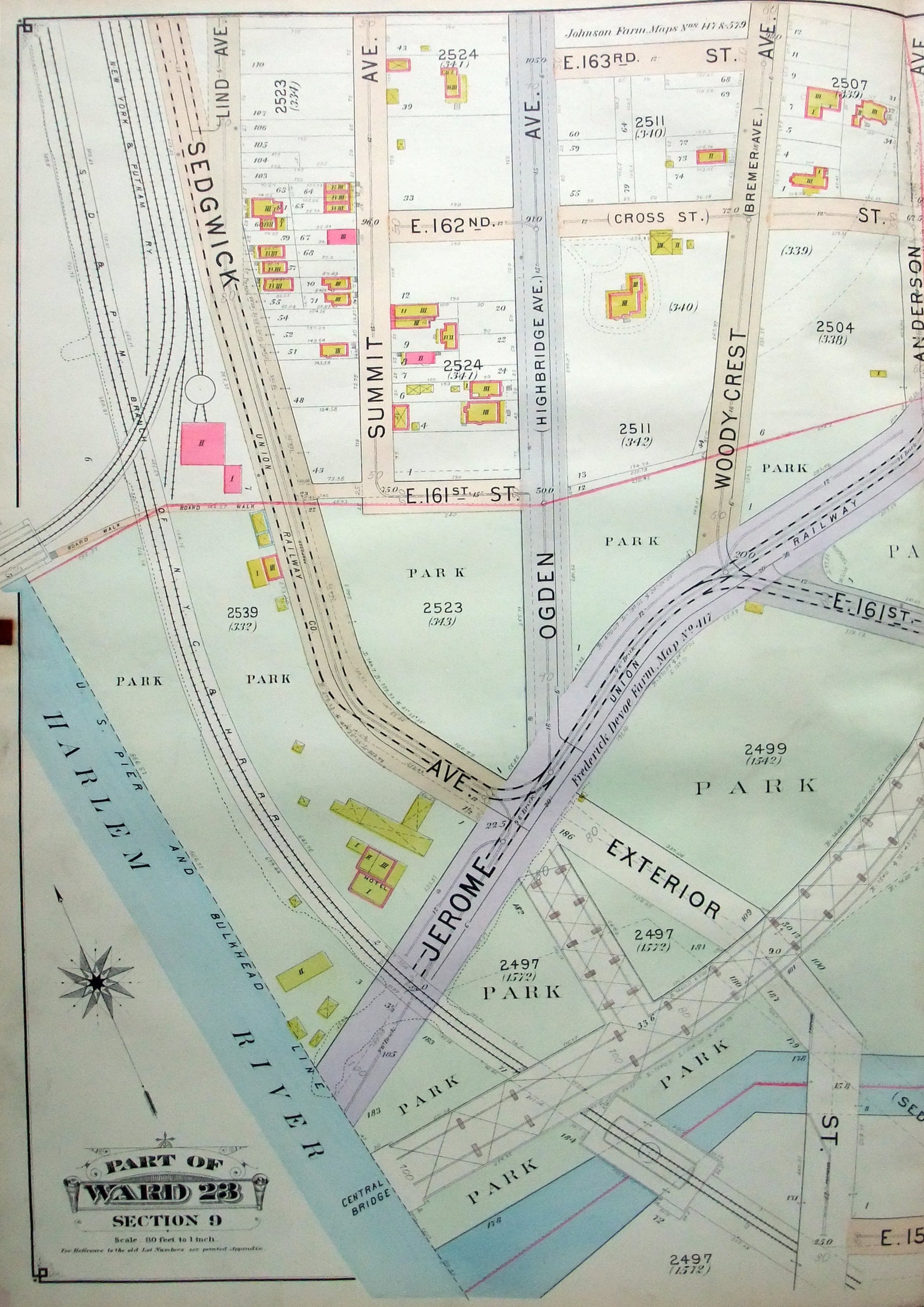 Yankee Stadium Area Huge Original Map of Bronx NY. E 157th - Etsy