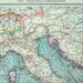 Original Map of Italy: Industries and Communications C1907 by George ...