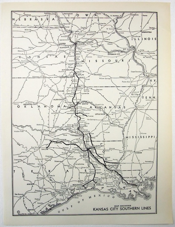 Kansas City Southern Railroad Map