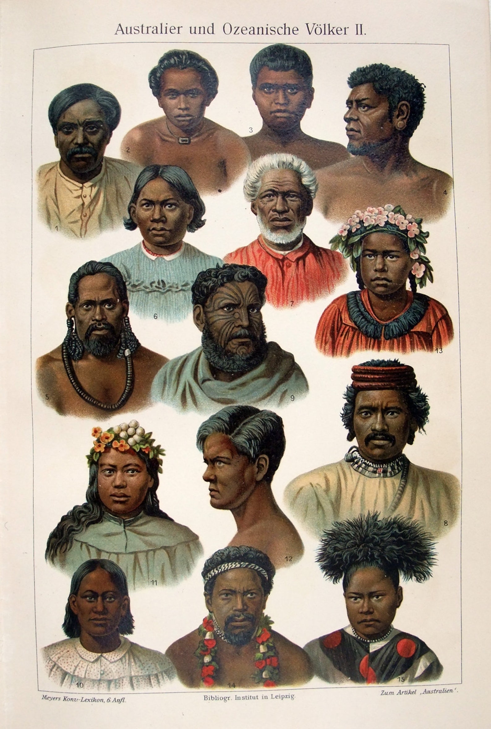 Australian & Pacific Islanders Original 1905 | Etsy