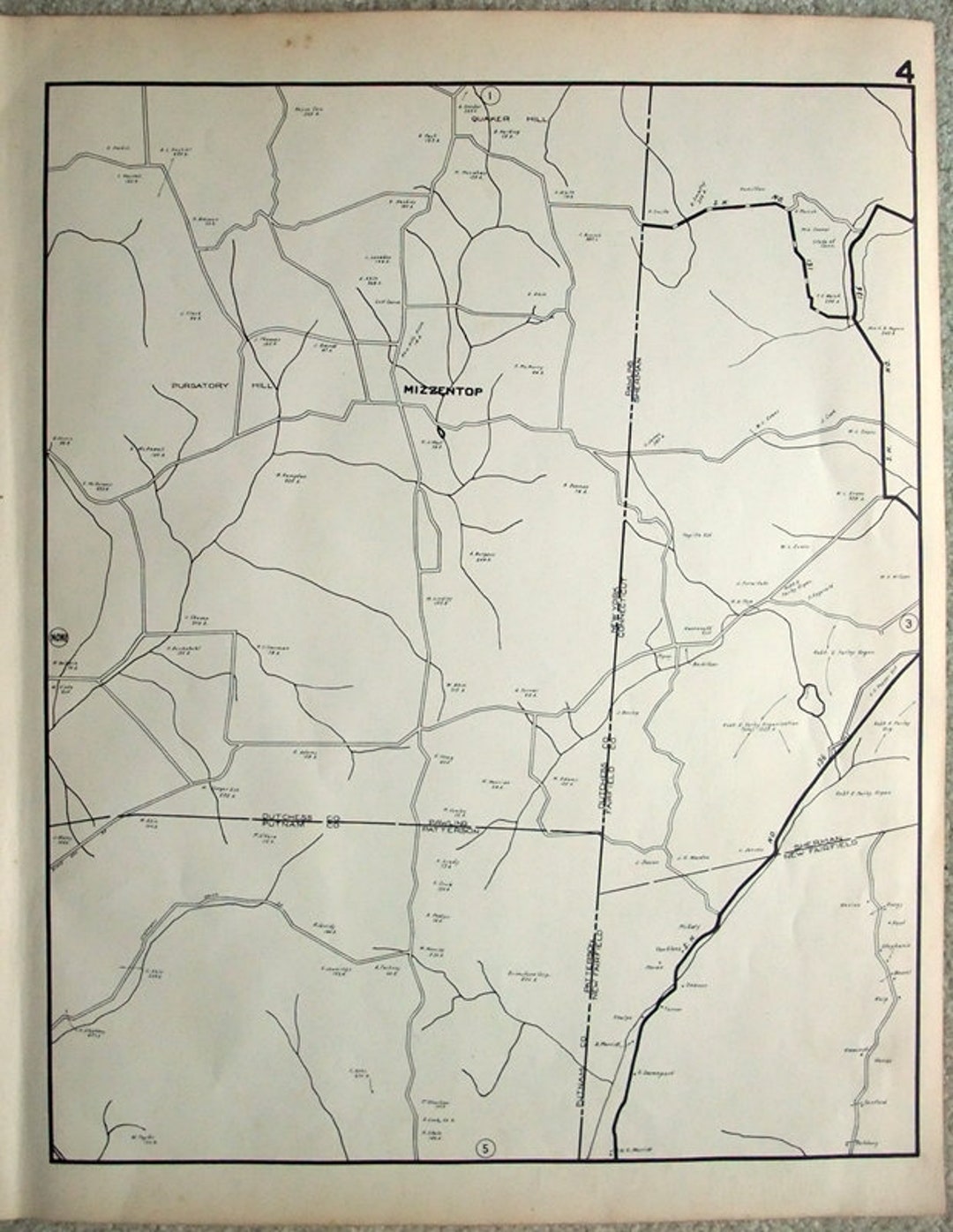 1931 Map of Quaker Hill NY & Sherman CT – Vintage Dolph and Stewart ...